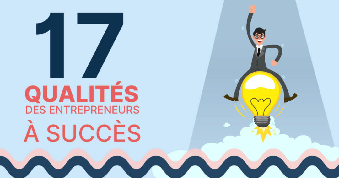 [infographie] 17 Qualités Dun Entrepreneur Qui Réussit Attitudes